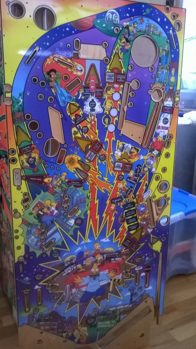 The Simpsons Pinball Party – Stern – NOS -Main Playfield- $900 ...