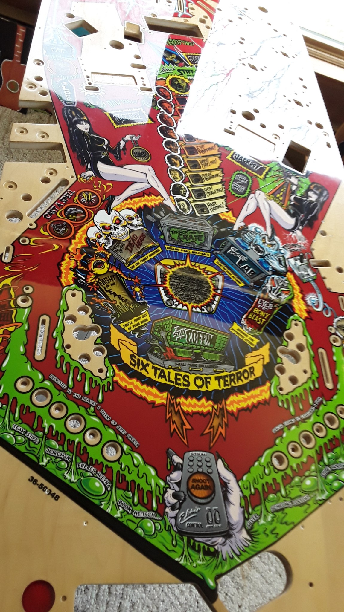 Scared stiff – IPB – Extra Clear – $1100 – Kruzman Pinball Playfields