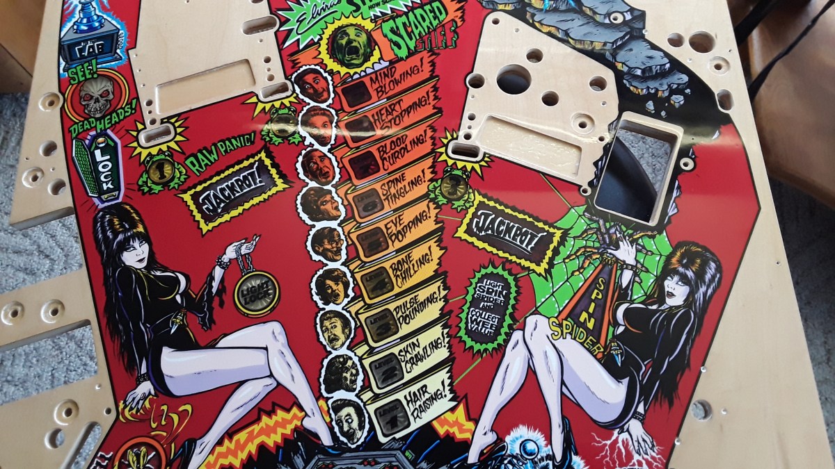 Scared stiff – IPB – Extra Clear – $1100 – Kruzman Pinball Playfields
